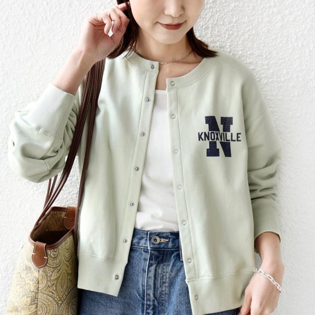 シップス（SHIPS）/《予約》【SHIPS別注】TENNESSEE:〈洗濯機可能〉スナップ 釦 スウェット カーディガン