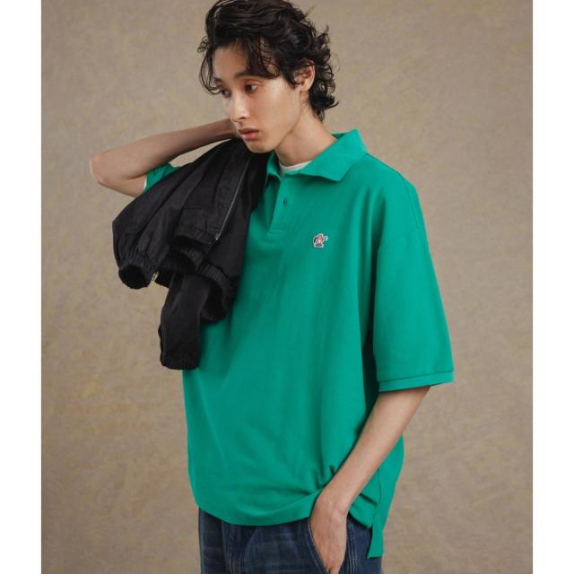 アダムエロペ（ADAM ET ROPE’）/【WEB限定】LOGAN/ローガン 別注 ワンポイント刺繍 ビッグシルエット カノコ ポロシャツ