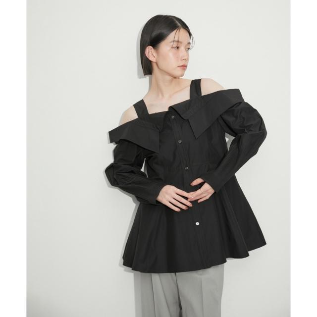 アダムエロペ（ADAM ET ROPE’）/オフショルシャツチュニック
