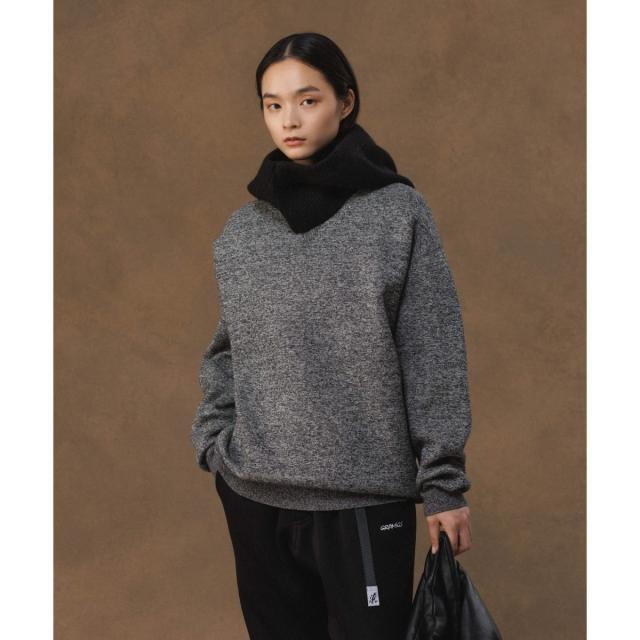 アダムエロペ（ADAM ET ROPE’）/ヘビーウェイト 杢スウェット ニット / ユニセックス