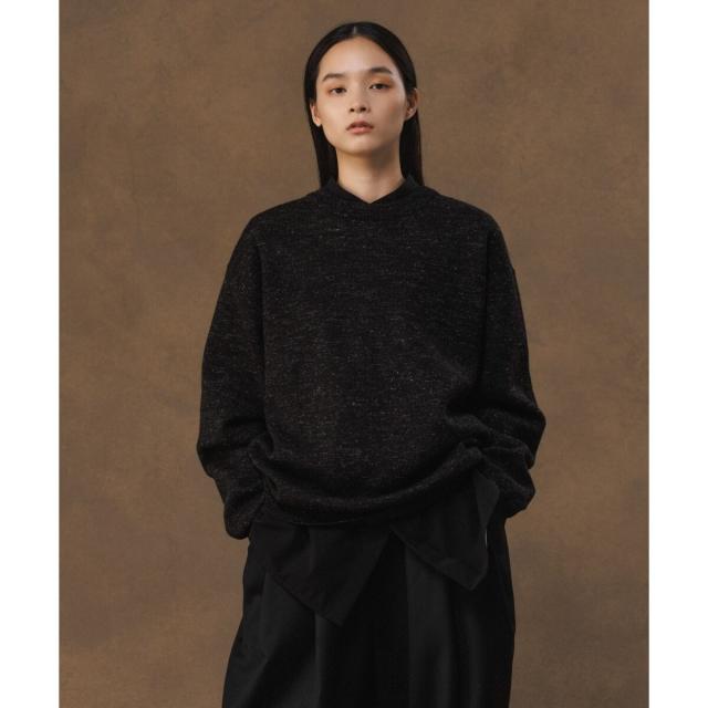 アダムエロペ（ADAM ET ROPE’）/《リバーシブル》リネンミックス ニット プルオーバー / ロングシーズン着用可能 / ユニセックス