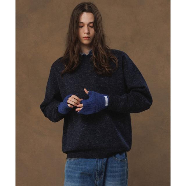 アダムエロペ（ADAM ET ROPE’）/《リバーシブル》リネンミックス ニット プルオーバー / ロングシーズン着用可能 / ユニセックス