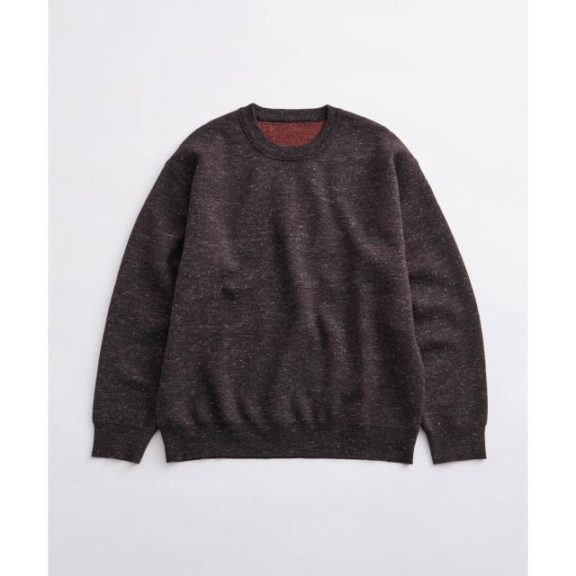 アダムエロペ（ADAM ET ROPE’）/《リバーシブル》リネンミックス ニット プルオーバー / ロングシーズン着用可能 / ユニセックス