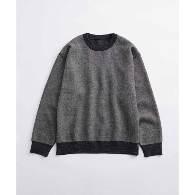 アダムエロペ（ADAM ET ROPE’）/《リバーシブル》リネンミックス ニット プルオーバー / ロングシーズン着用可能 / ユニセックス