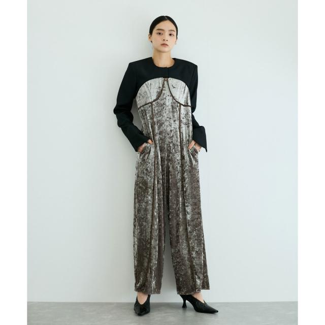 アダムエロペ（ADAM ET ROPE’）/ベロアロンパース