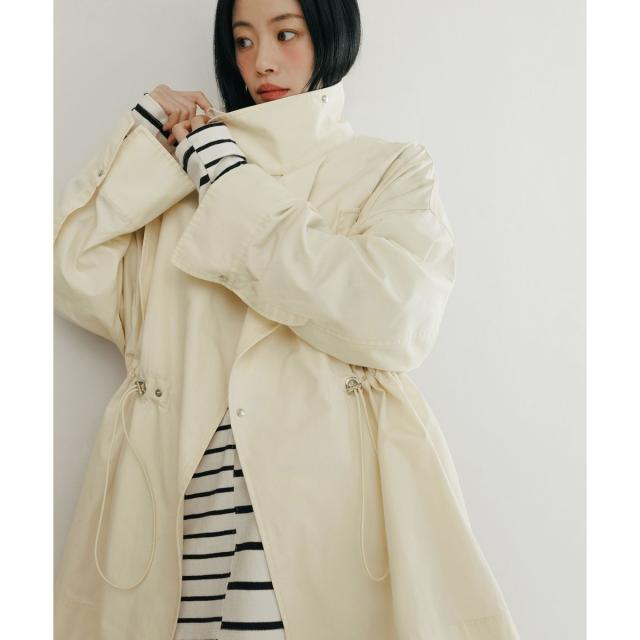 アダムエロペ（ADAM ET ROPE’）/【WEB限定】スタンドカラーハーフモッズコート