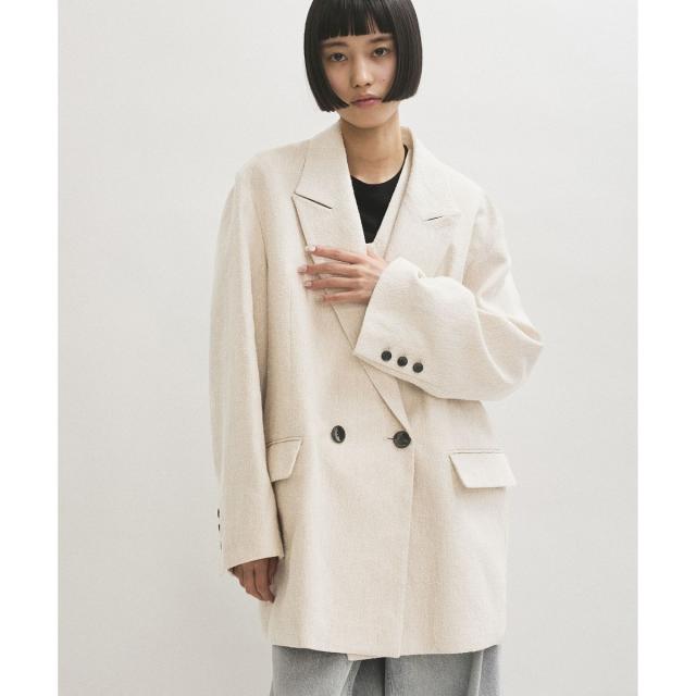 アダムエロペ（ADAM ET ROPE’）/リネンMIXオーバージャケット