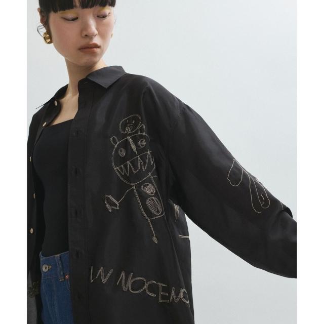 アダムエロペ（ADAM ET ROPE’）/イノセンスエンブロイダリーシアーシャツ