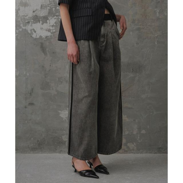 アダムエロペ（ADAM ET ROPE’）/【EMOELLE】・【サステナブル】ドレスデニムパンツ