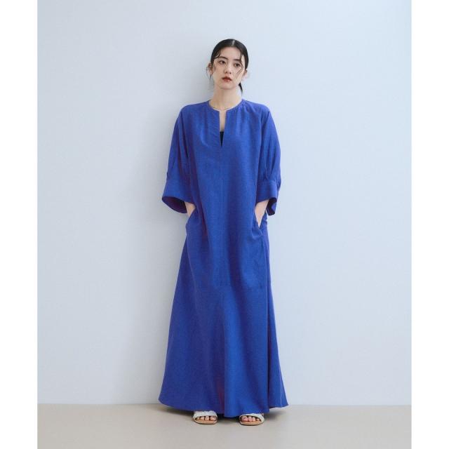 アダムエロペ（ADAM ET ROPE’）/【WEB限定】・【新色追加】リネンボリュームスリーブワンピース