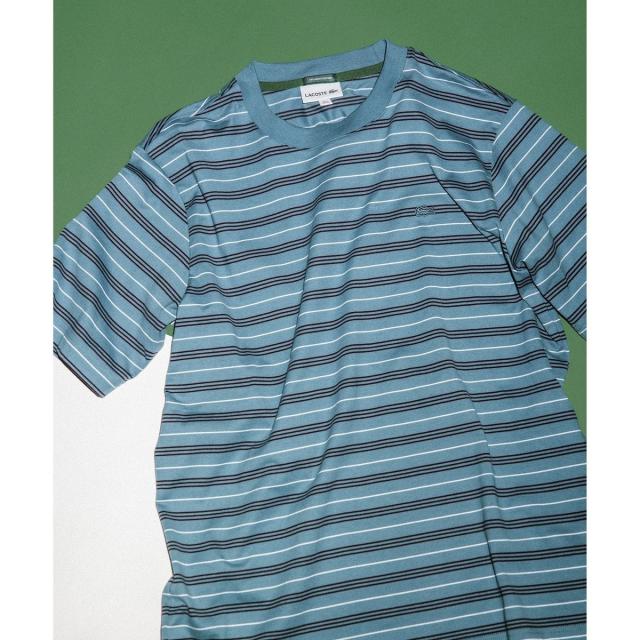 アダムエロペ（ADAM ET ROPE’）/【LACOSTE for ADAM ET ROPE’】別注 MULTI BORDER TEE