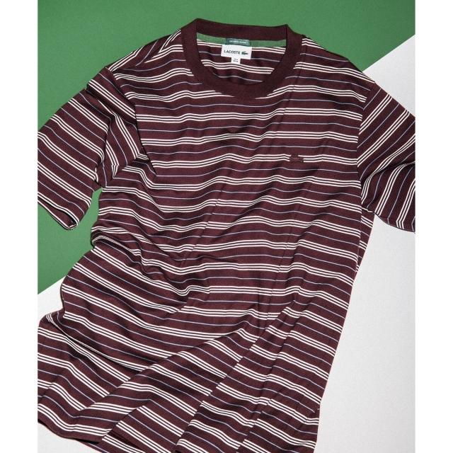アダムエロペ（ADAM ET ROPE’）/【LACOSTE for ADAM ET ROPE’】別注 MULTI BORDER TEE