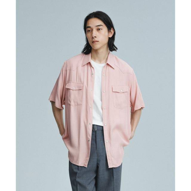 アダムエロペ（ADAM ET ROPE’）/ウエスタン ショートスリーブシャツ