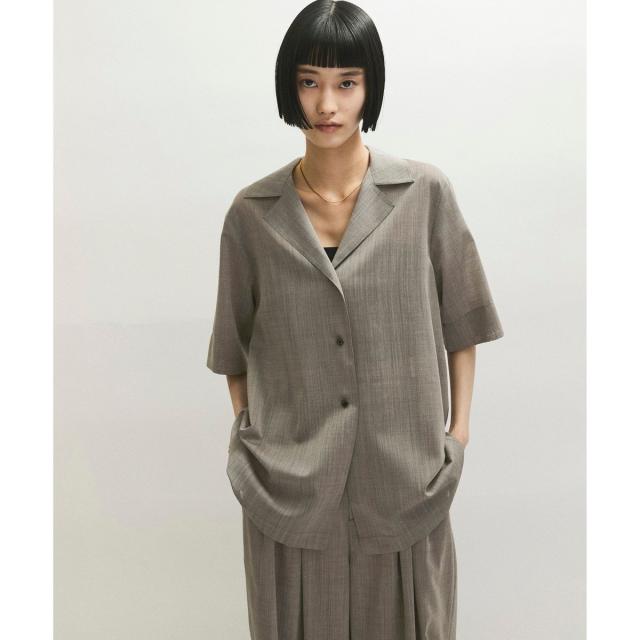 アダムエロペ（ADAM ET ROPE’）/【接触冷感】ライトシャツジャケット