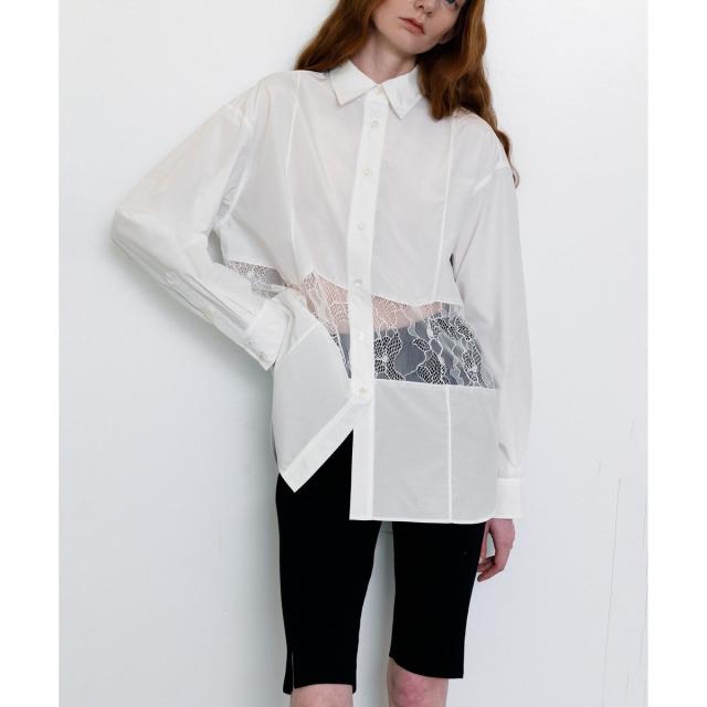 アダムエロペ（ADAM ET ROPE’）/ウエストレースシャツ