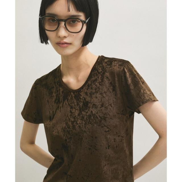 アダムエロペ（ADAM ET ROPE’）/クラッシュベロアTシャツ