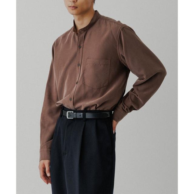 アダムエロペ（ADAM ET ROPE'）/スエードタッチ レーヨン バンドカラー