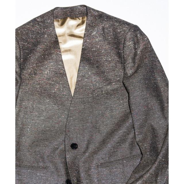 アダムエロペ（ADAM ET ROPE’）/ハードクロス ノーカラージャケット / セットアップ対応