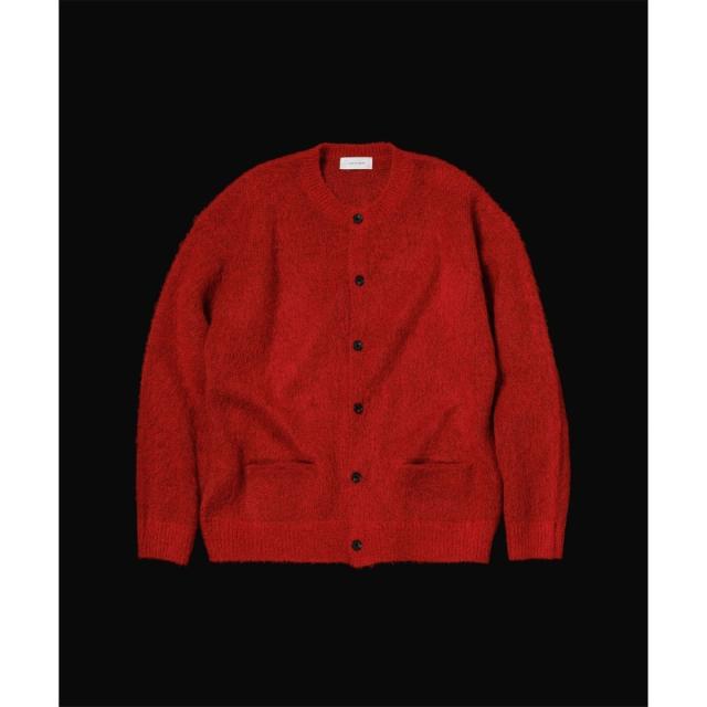 アダムエロペ（ADAM ET ROPE’）/モヘアミックス オーバーサイズ クルーネックカーディガン