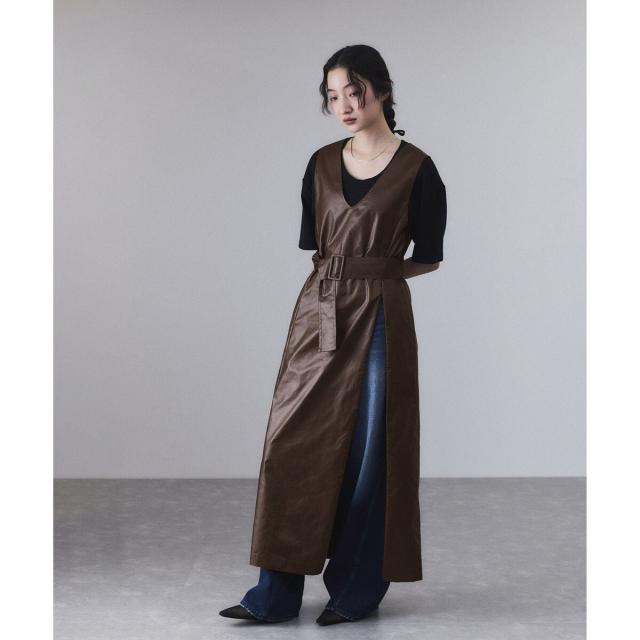 アダムエロペ（ADAM ET ROPE’）/スリットジャンパースカート アダムエロペ（ADAM ET ROPE'）/スリットジャンパースカートの通販はau