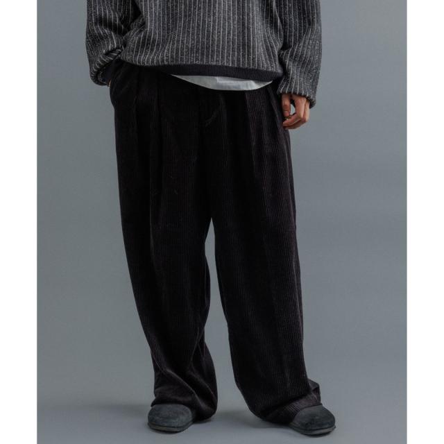 アダムエロペ（ADAM ET ROPE’）/【WEB限定】2タック ワイドストレート ドカンパンツ / バギーパンツ /コーデュロイ / ユニセ