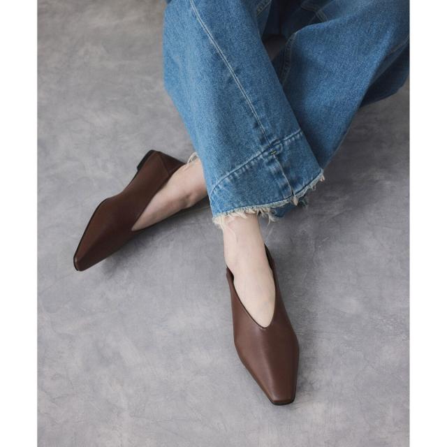 アダムエロペ（ADAM ET ROPE’）/ソフトスクエアフラットシューズ