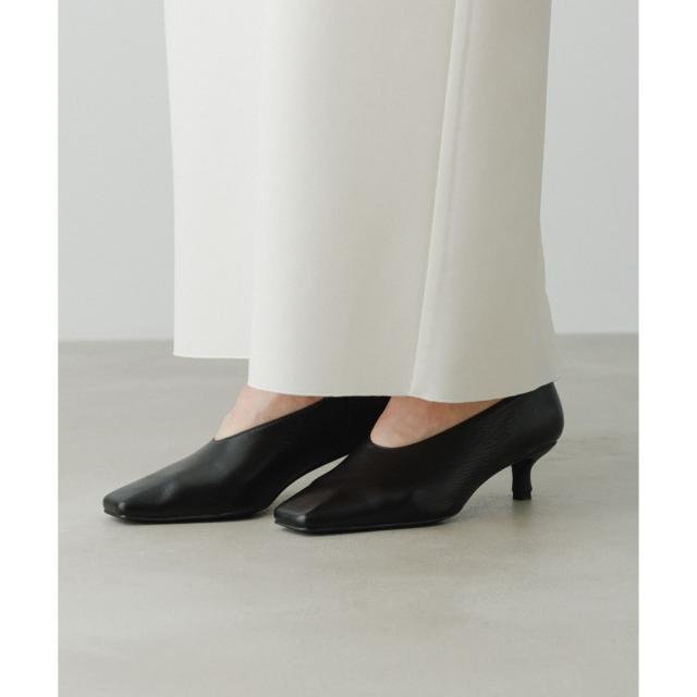 アダムエロペ（ADAM ET ROPE’）/【EMOELLE】スクエアレザーパンプス