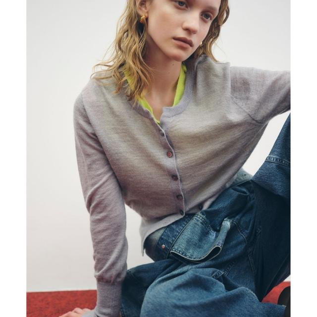 アダムエロペ（ADAM ET ROPE’）/モヘアミックスセットニットカーディガン