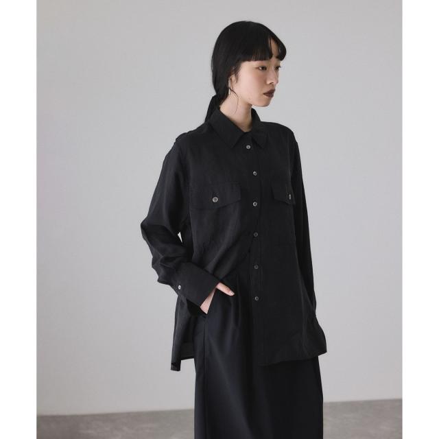 アダムエロペ（ADAM ET ROPE’）/キュプラシアーポケットシャツ