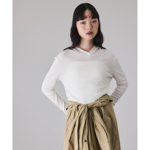 アダムエロペ（ADAM ET ROPE’）/シアーフードプルオーバー