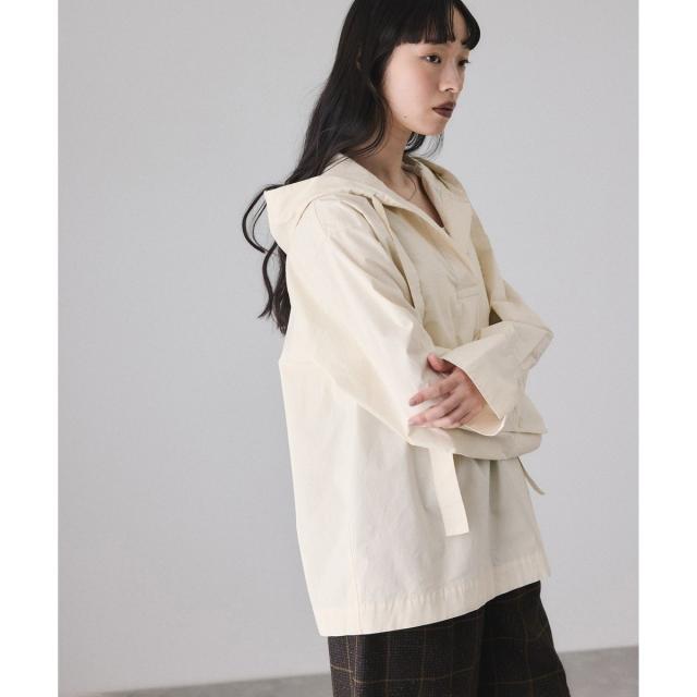 アダムエロペ（ADAM ET ROPE’）/スキッパーフーディシャツ