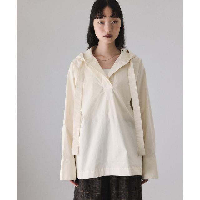 アダムエロペ（ADAM ET ROPE'）/スキッパーフーディシャツ