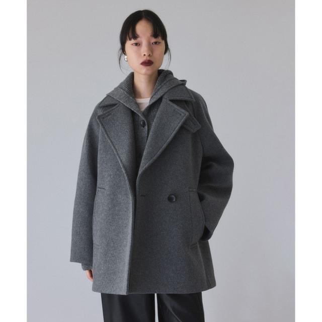 アダムエロペ（ADAM ET ROPE’）/ウールボンディングミドルコート