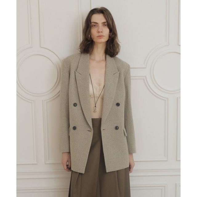 アダムエロペ（ADAM ET ROPE’）/【EMOELLE】ウールネップテーラードジャケット