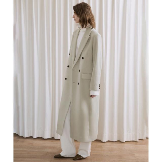 アダムエロペ（ADAM ET ROPE’）/【EMOELLE】ピークドラペルダブルコート