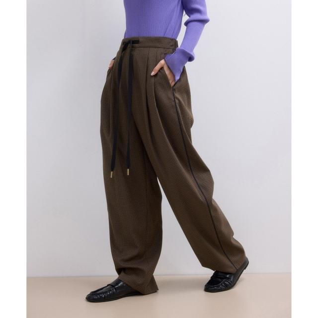 アダムエロペ（ADAM ET ROPE’）/【WEB限定】チェックバレルパンツ