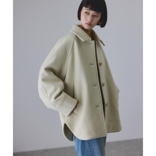 アダムエロペ（ADAM ET ROPE’）/Super140’sメルトンシャツコート