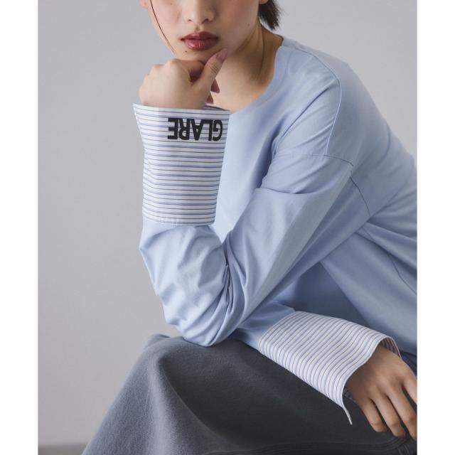 アダムエロペ（ADAM ET ROPE’）/シャツカフスロングスリーブTシャツ