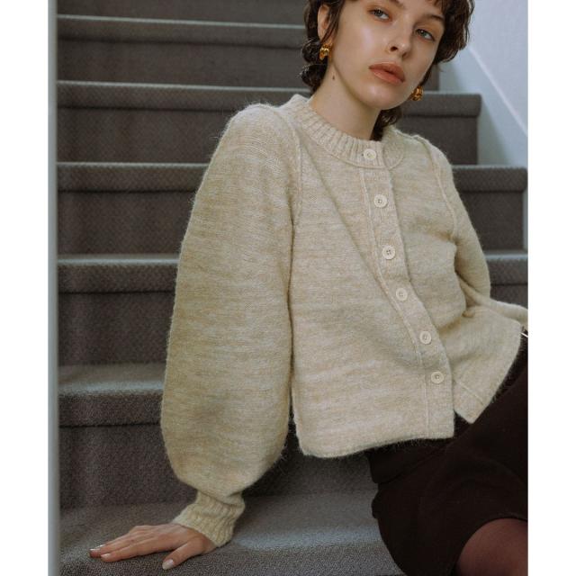 アダムエロペ（ADAM ET ROPE’）/MIXヤーンカーディガン