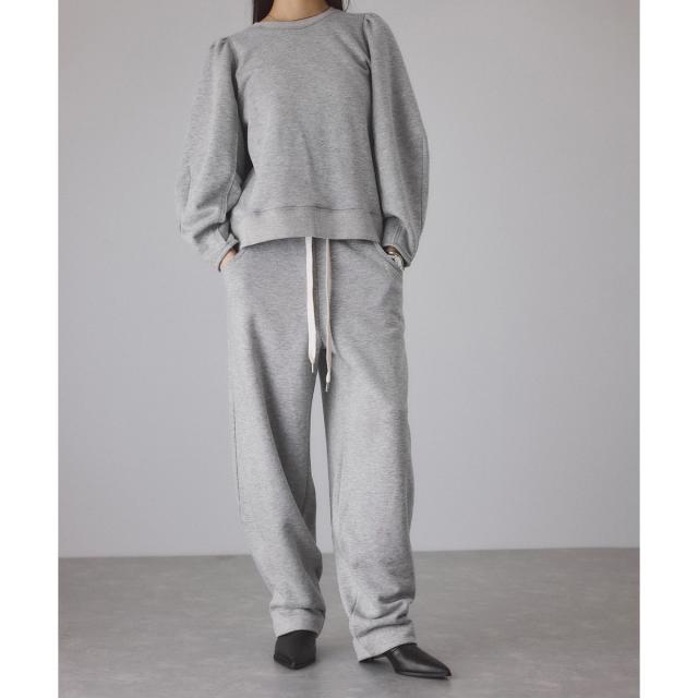 アダムエロペ（ADAM ET ROPE’）/ウールミックスコクーンイージーパンツ