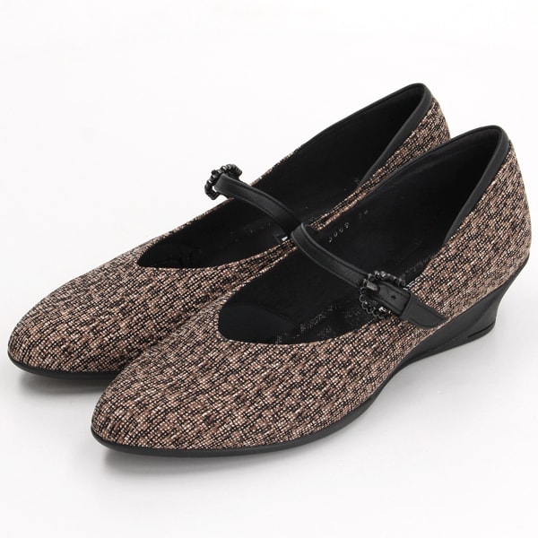 コンポジション9（composition9）/ワンストラップコンフォートウェッジヒールパンプス