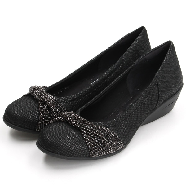 コンポジション9（composition9）/ラインストーンモチーフスタイリッシュコンフォートパンプス