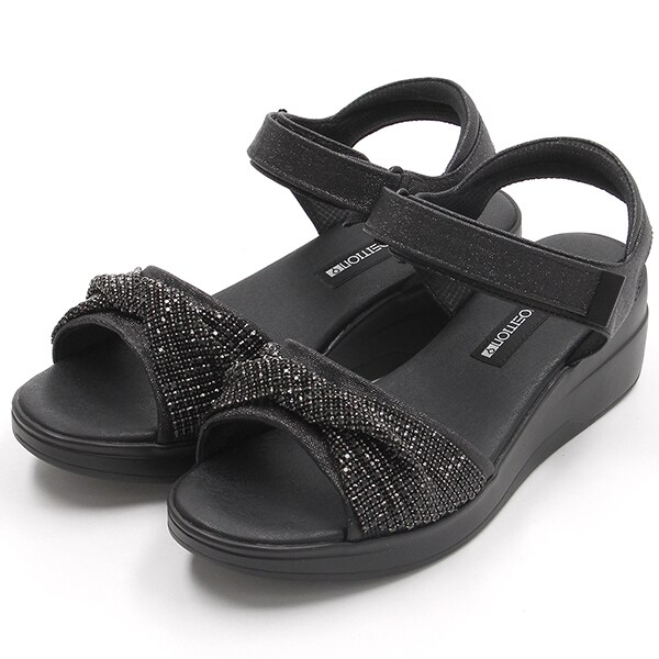 コンポジション9（composition9）/ラインストーンコンフォートサンダル