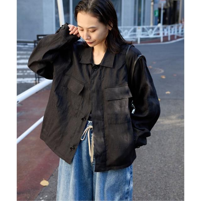 ジャーナルスタンダード（JOURNAL STANDARD）/《追加3》リネンミリタリージャケット