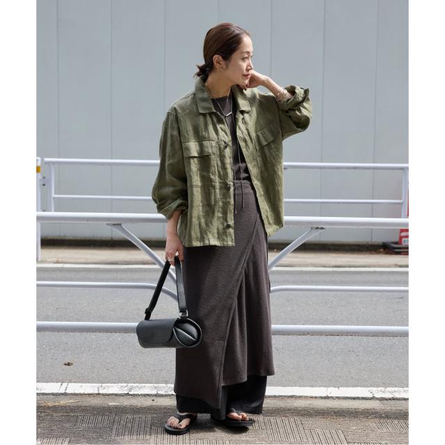 ジャーナルスタンダード（JOURNAL STANDARD）/《追加3》リネンミリタリージャケット