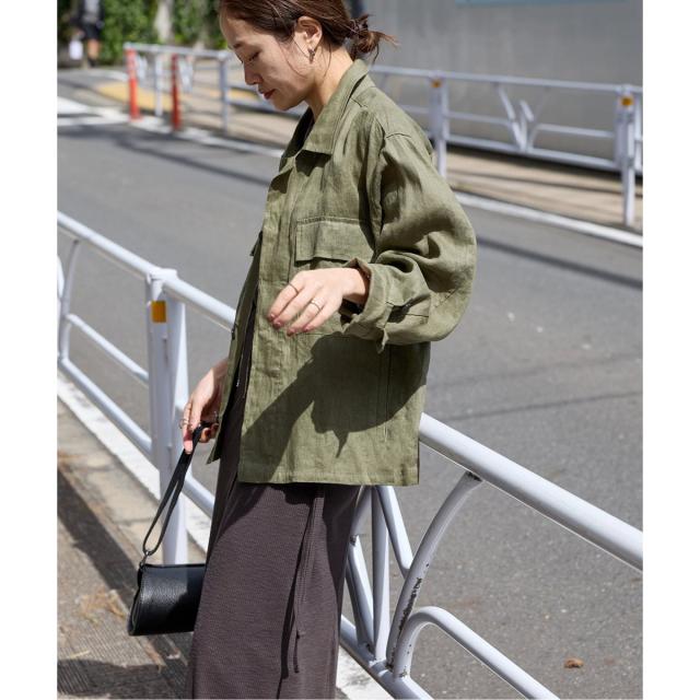 ジャーナルスタンダード（JOURNAL STANDARD）/《追加3》リネンミリタリージャケット