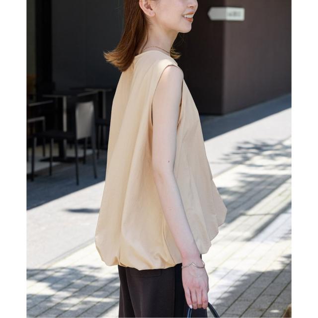 ジャーナルスタンダード（JOURNAL STANDARD）/バルーンヘムノースリーブブラウス