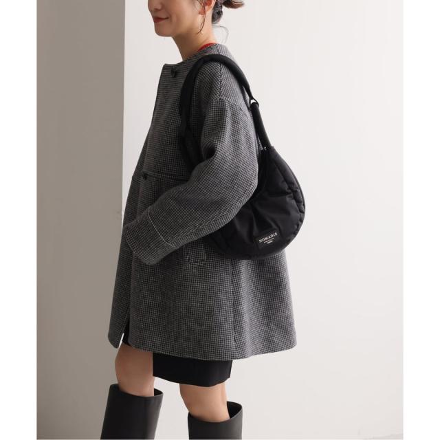 ジャーナルスタンダード（JOURNAL STANDARD）/スーパー140ビーバーノーカラーミドルコート