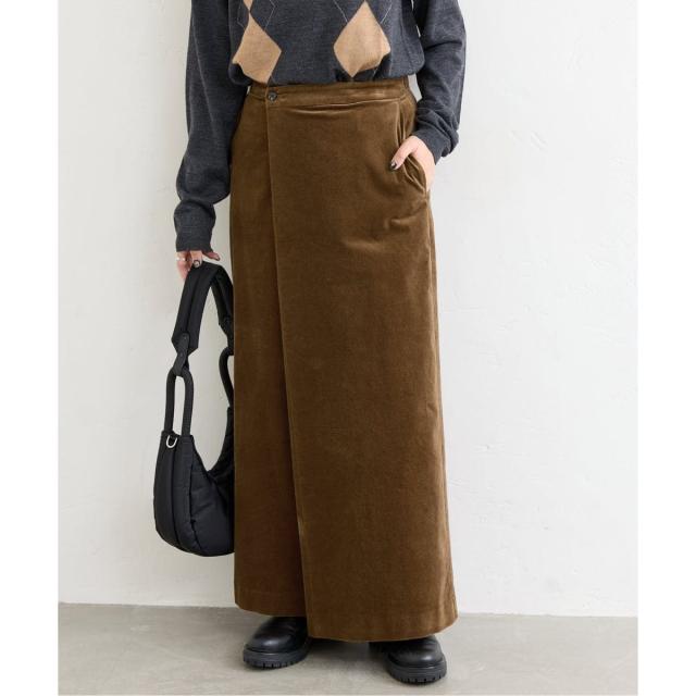 ジャーナルスタンダード（JOURNAL STANDARD）/Velour wrap skirt