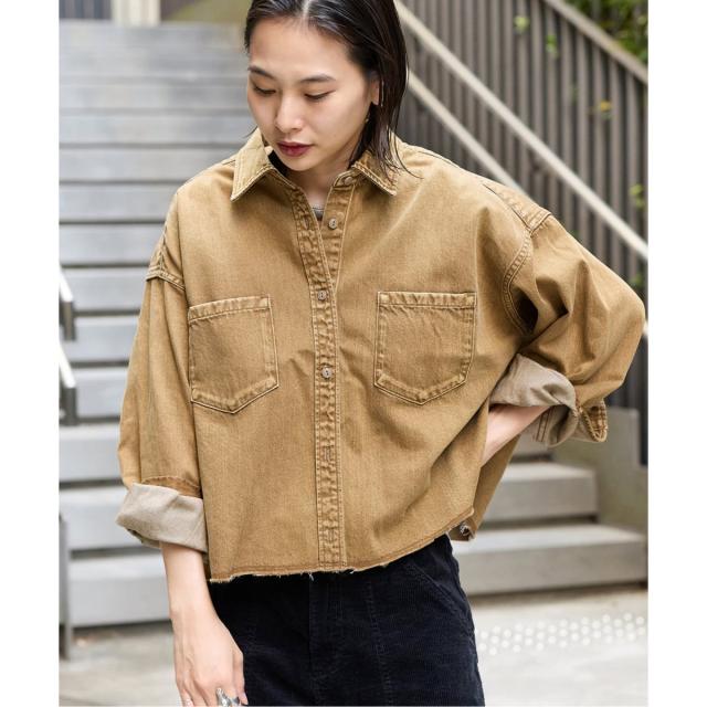 ジャーナルスタンダード（JOURNAL STANDARD）/《追加4》ライトオンスデニムクロップドシャツ